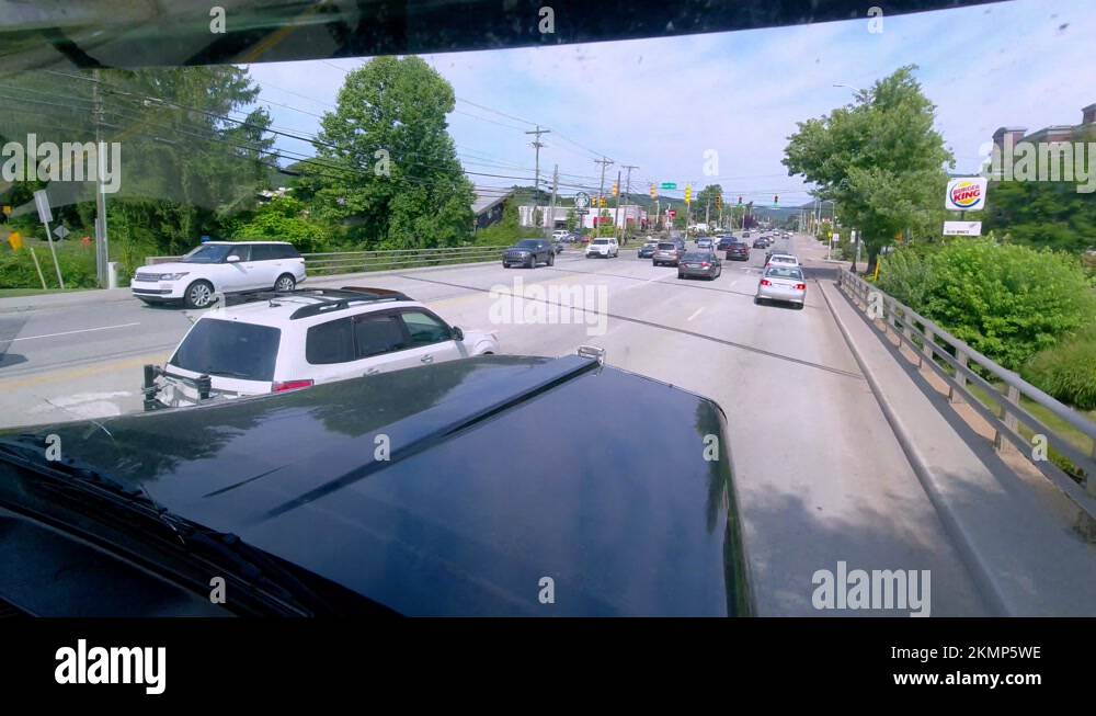 Rush hour traffic view through windshield Stock Videos & Footage - HD ...