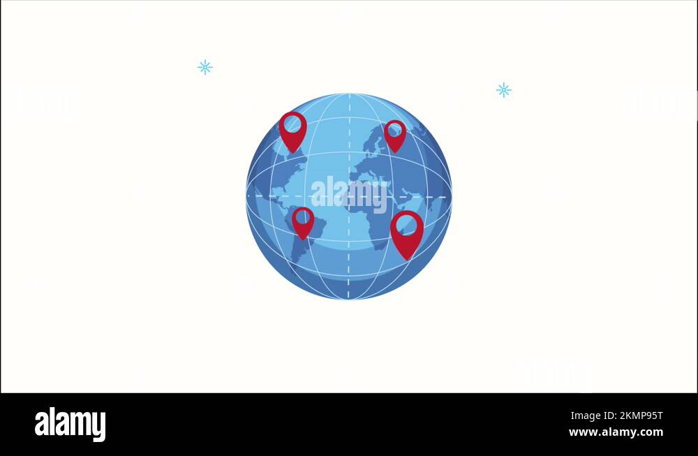Global map pins Stock Videos & Footage - HD and 4K Video Clips - Alamy