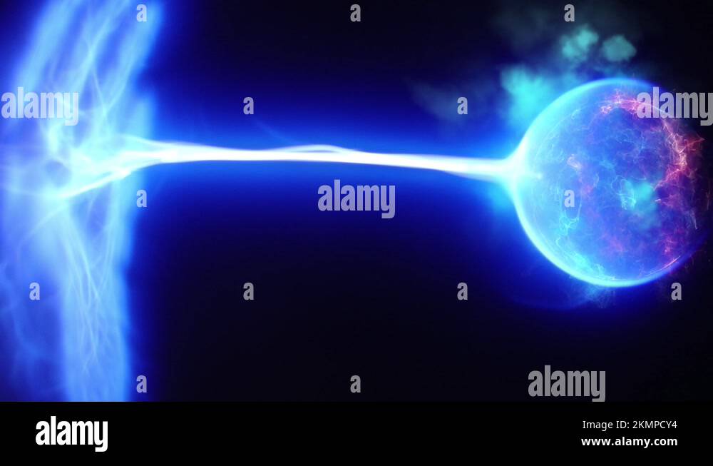 Deep space electrical storm motion background Stock Video Footage - Alamy