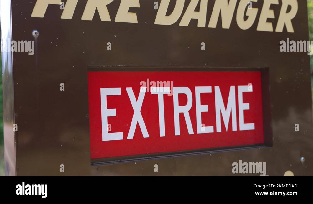 Fire danger today sign Stock Videos & Footage - HD and 4K Video Clips ...