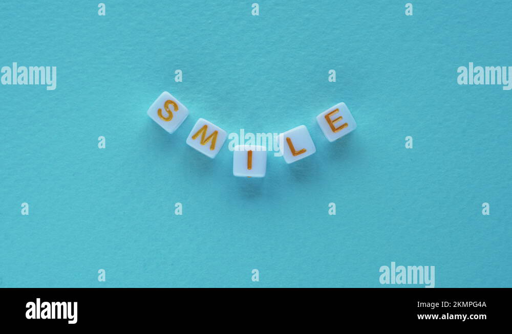 smile word stop motion animation gif message Stock Video Footage - Alamy