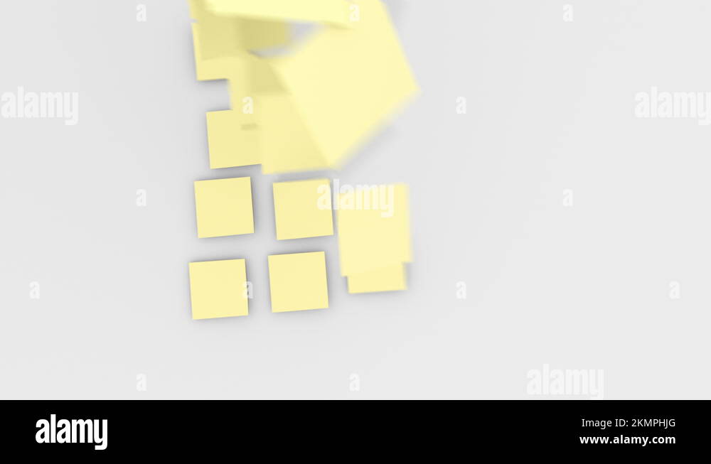 Coloured reminder notes on the wall board for remind event back to ...