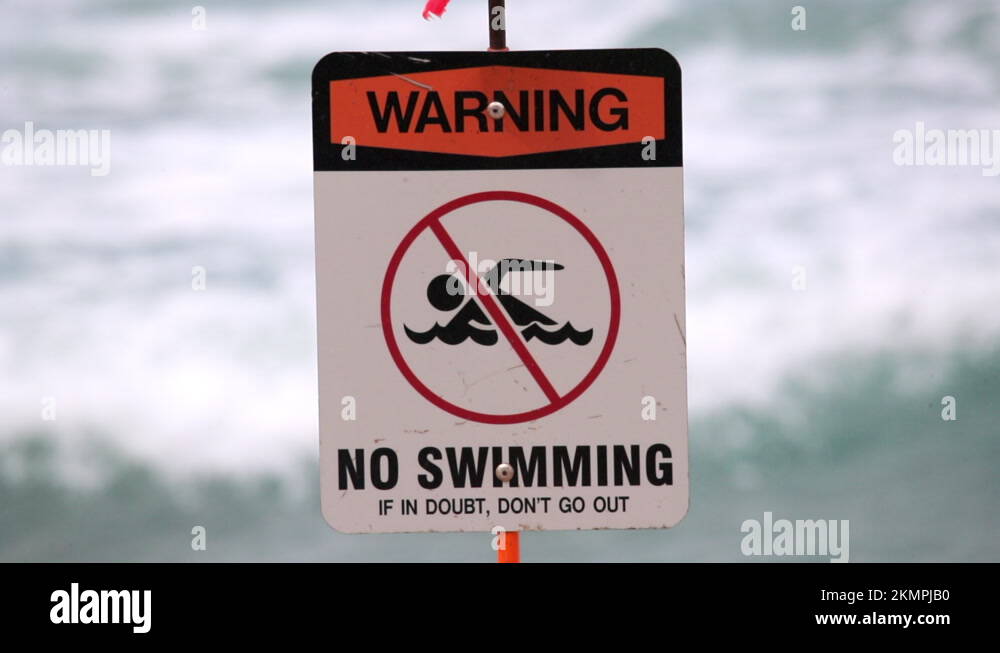 Warning sign beach usa tide Stock Videos & Footage - HD and 4K Video ...
