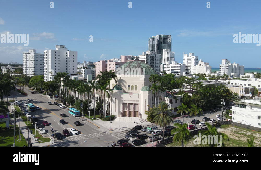Temple Emanu-El, Jewish Synagogue on South Beach Miami, Florida USA ...