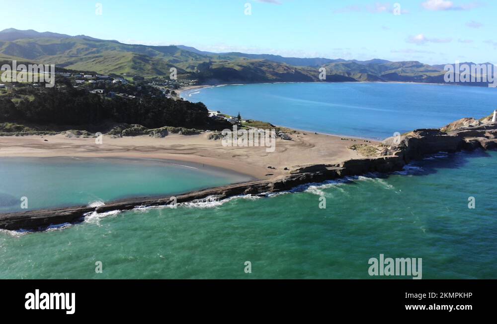 Castlepoint Scenic Reserve And Lighthouse In North Island, New Zealand ...