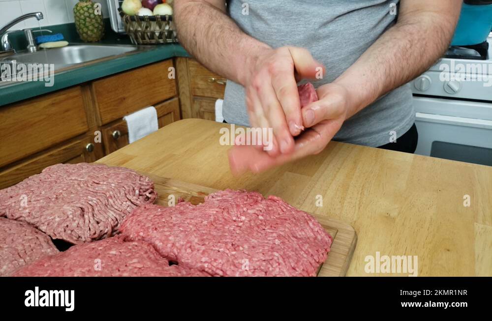Ground pork burger Stock Videos & Footage - HD and 4K Video Clips - Alamy