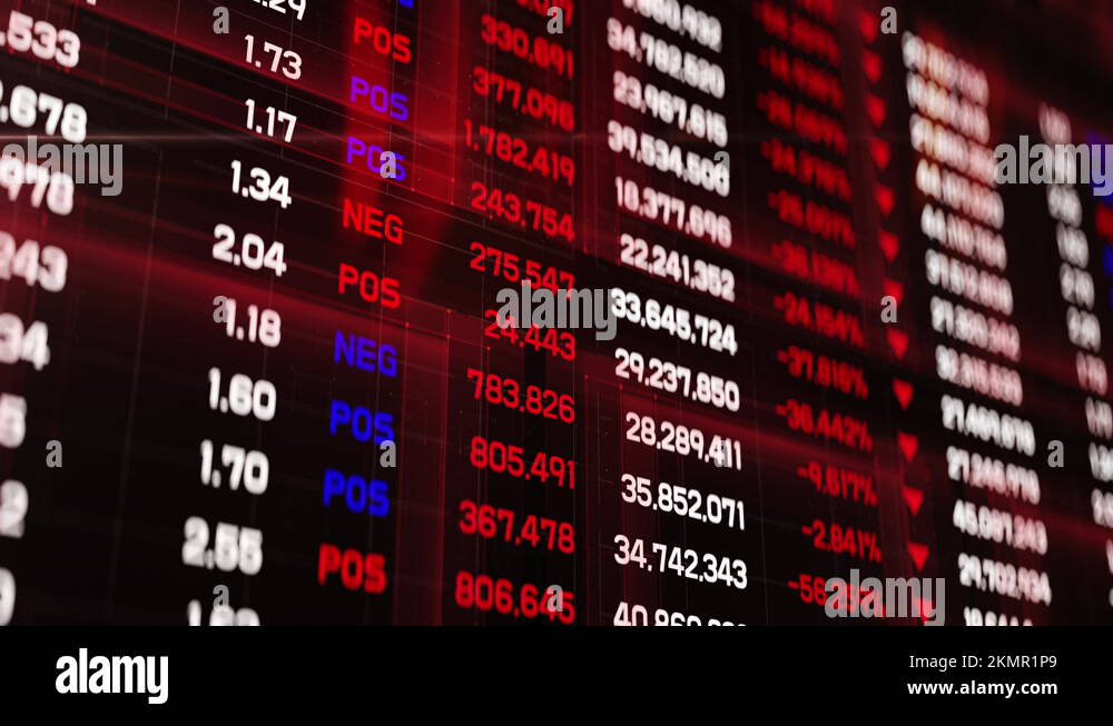 Generic chart with updating numbers, sales decline, stock market crash ... Generic chart with updating numbers, sales decline, stock market crash ...
