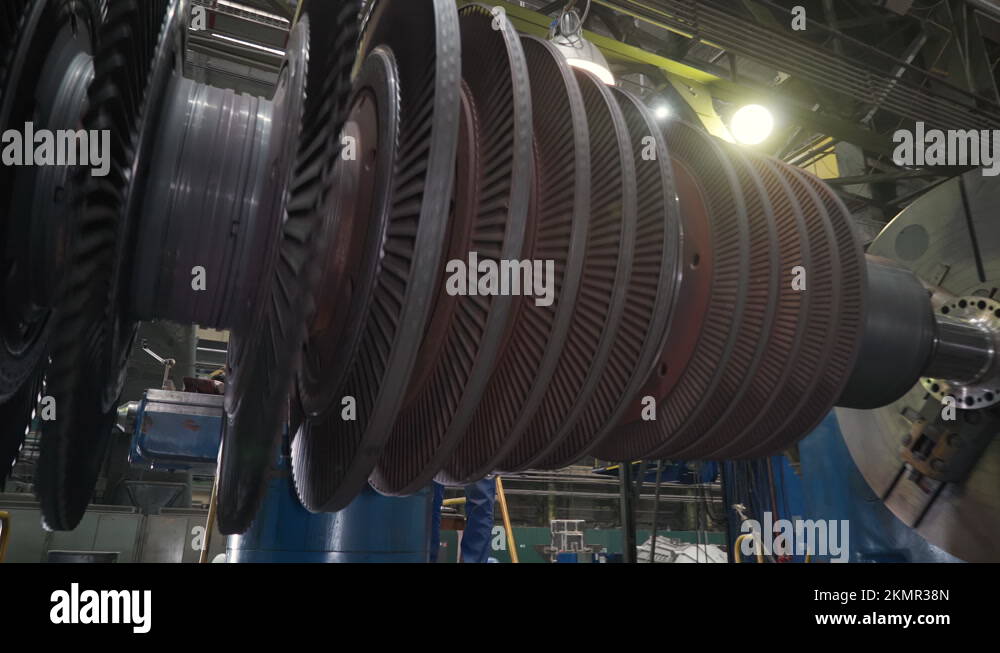 Manufacturing of Gas Turbines. Rotating Comperessor Component. Testing ...