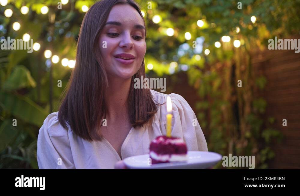 Woman birthday cake one person Stock Videos & Footage - HD and 4K Video ...