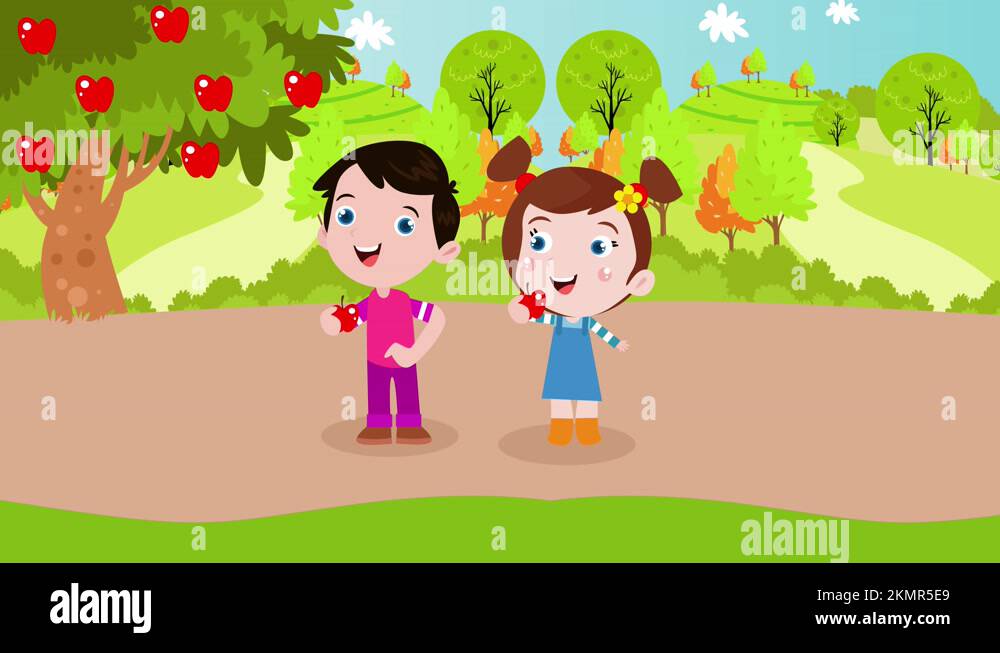 Happy apple cartoon Stock Videos & Footage - HD and 4K Video Clips - Alamy