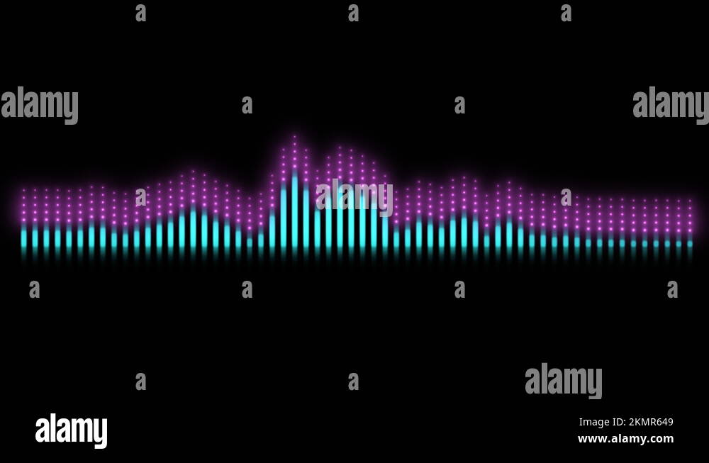 Blue And Purple Waveform, Digital Sound Background, Pulsating Audio ...