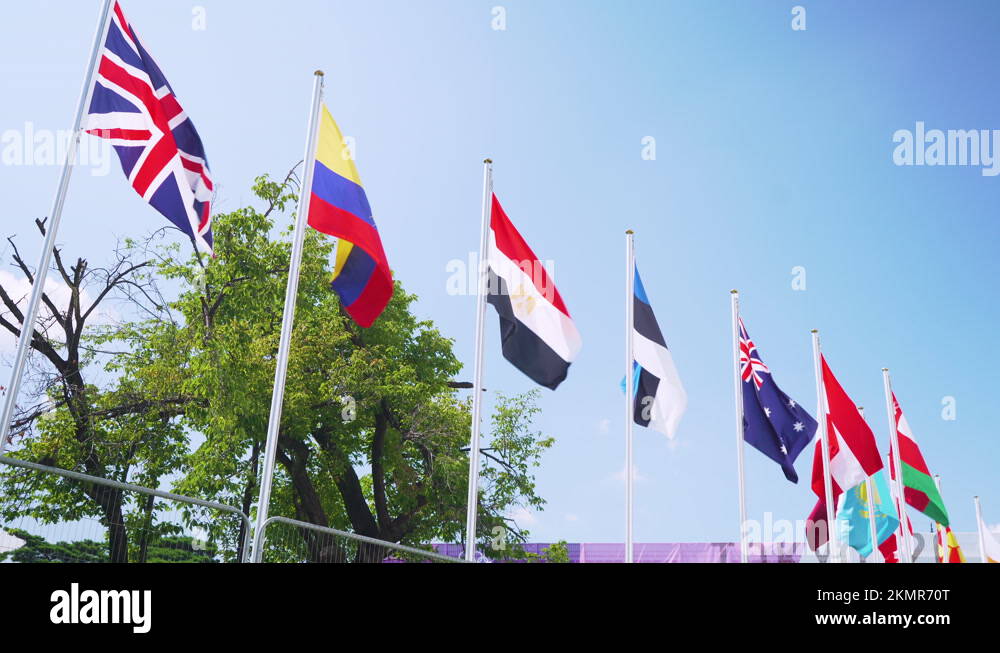Olympic country flags Stock Videos & Footage - HD and 4K Video Clips ...