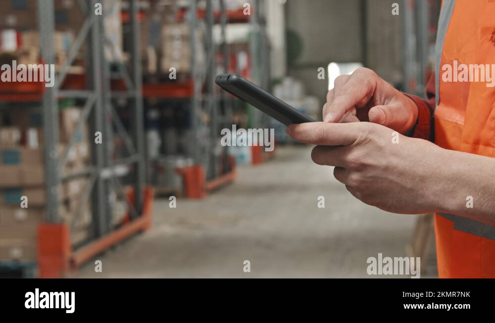 Using phone storage worker Stock Videos & Footage - HD and 4K Video ...