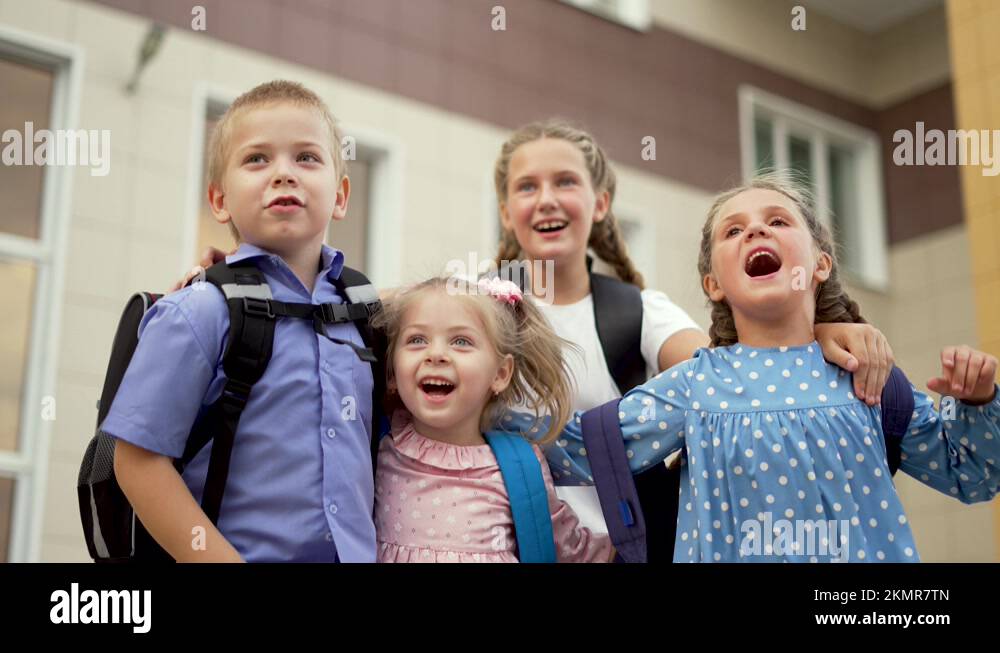 School love children hugging Stock Videos & Footage - HD and 4K Video ...