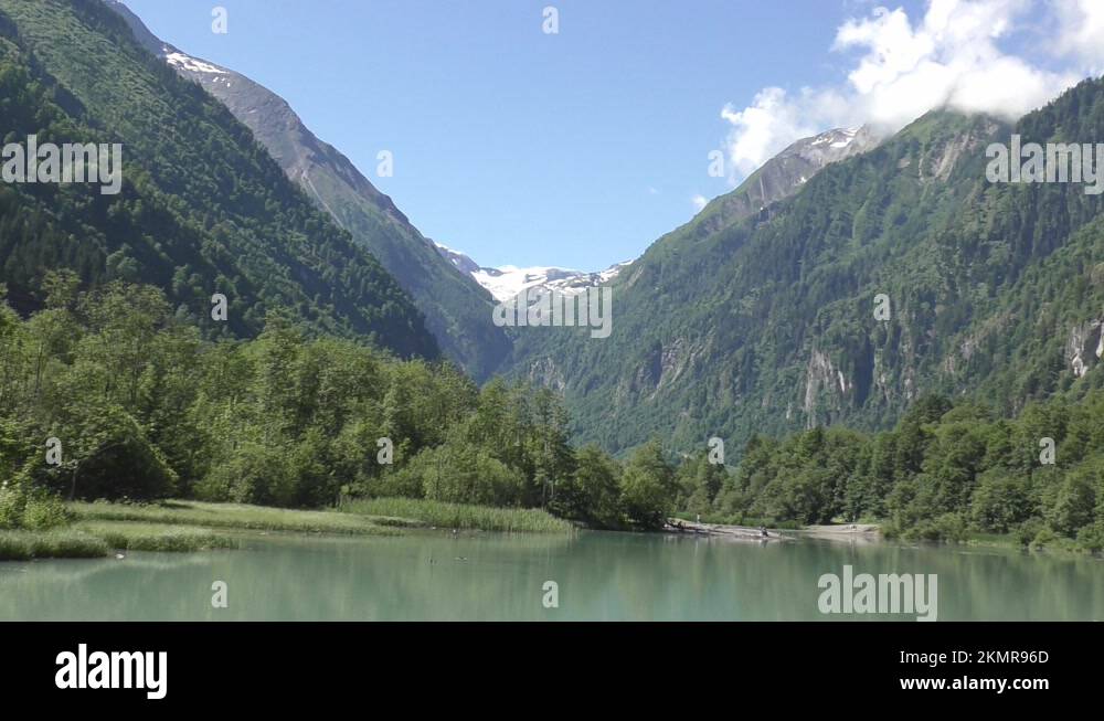 Klammsee Lake At The Valley Of Alpine Mountains In Kaprun, Austria ...