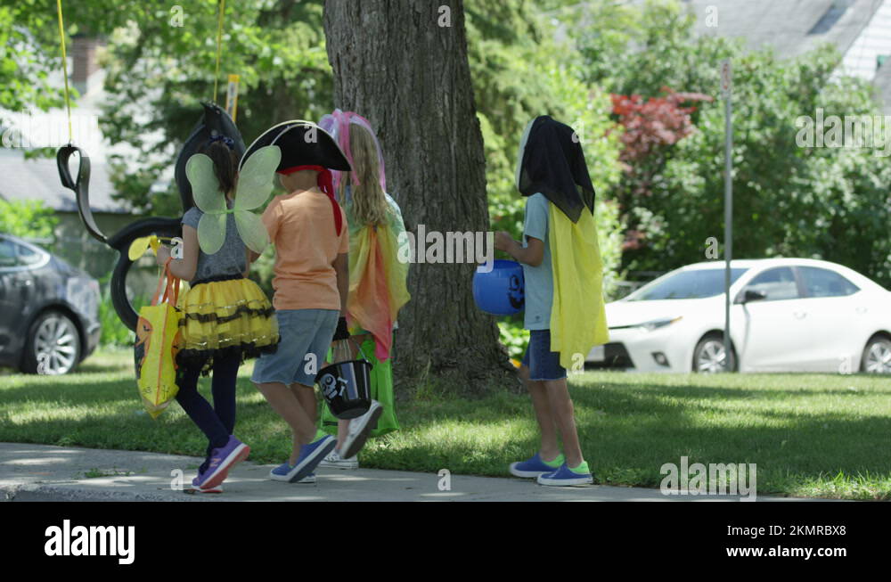 Children out trick or treating Stock Videos & Footage - HD and 4K Video ...