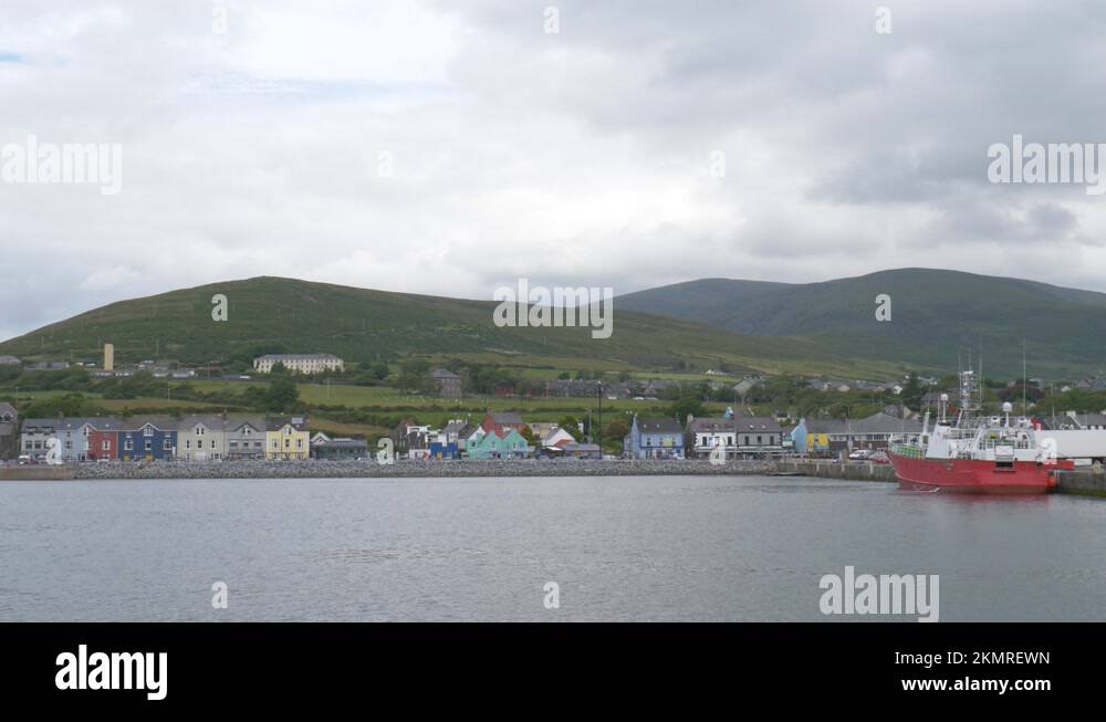 Harbor and Town of Dingle on the Dingle Peninsula on the west coast of ...