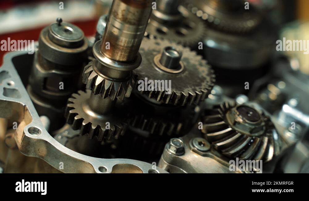Scrolling gears in an ATV motor, tuning engine mechanisms, repair work ...