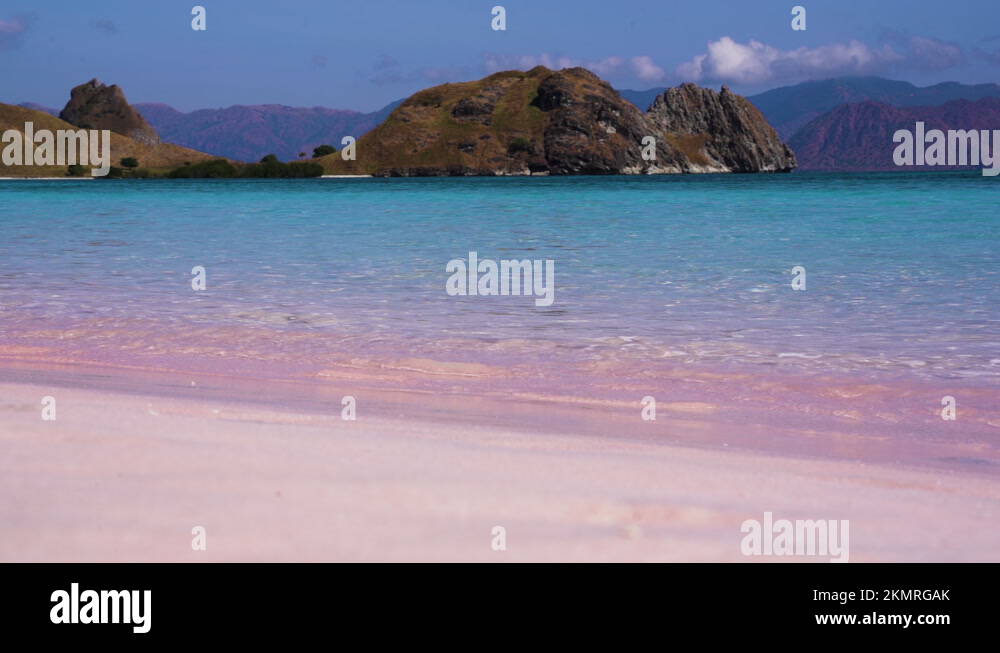 Pristine Water Of Pink Beach At The Komodo Island In Flores, Indonesia ...