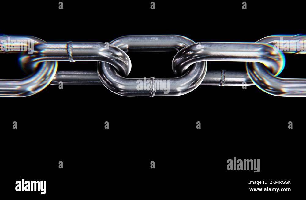 Rotating scratched grimy steel chain looping 3D animation Stock Video ...