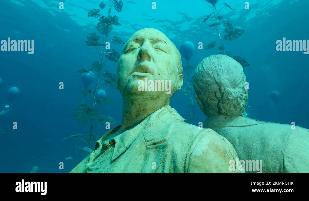 Museum of Underwater Sculpture Ayia Napa (MUSAN), Cyprus Stock Video ...