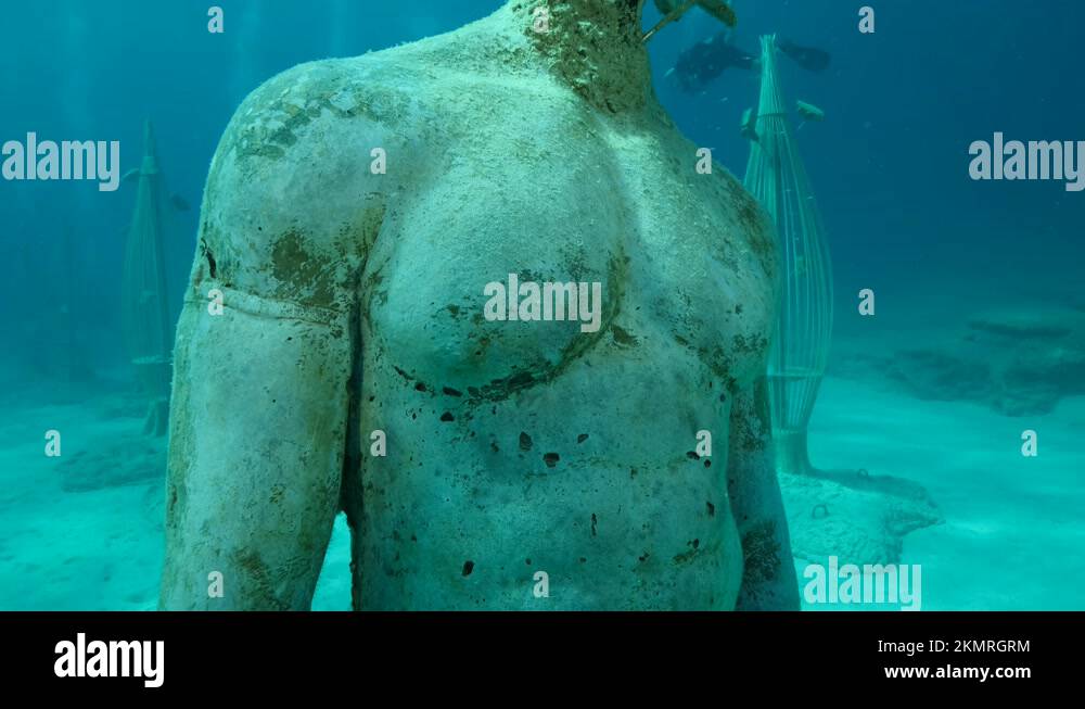 Museum of Underwater Sculpture Ayia Napa (MUSAN), Cyprus Stock Video ...