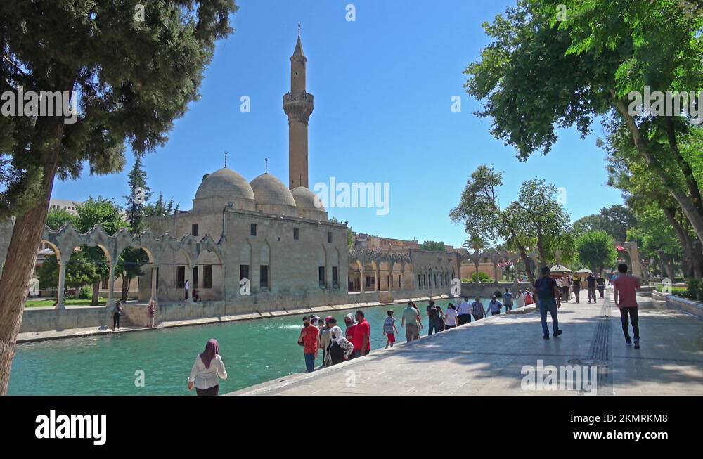 People on the territory around the Pool of Abraham Stock Video Footage ...