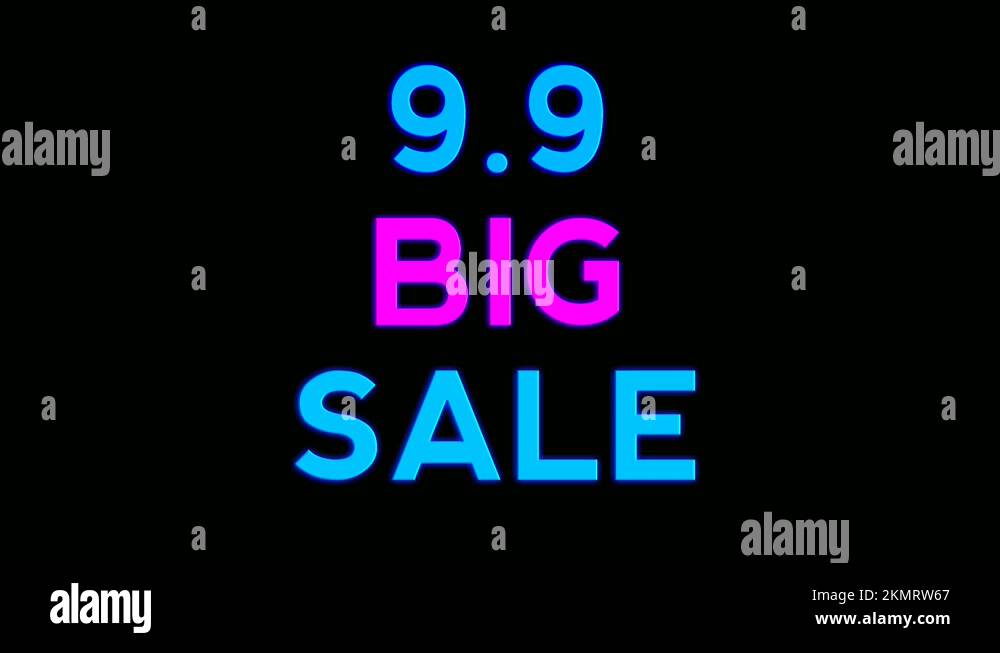 Neon sign animation fluorescent light glowing banner black background ...