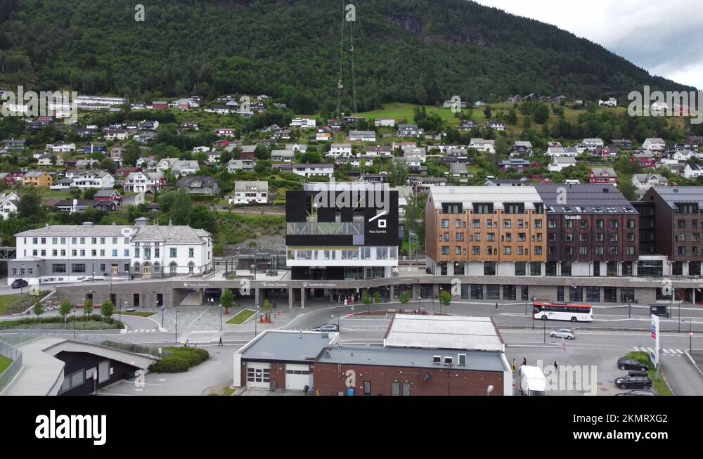 Voss gondol - Modern gondola cable car from Voss city center up to ...