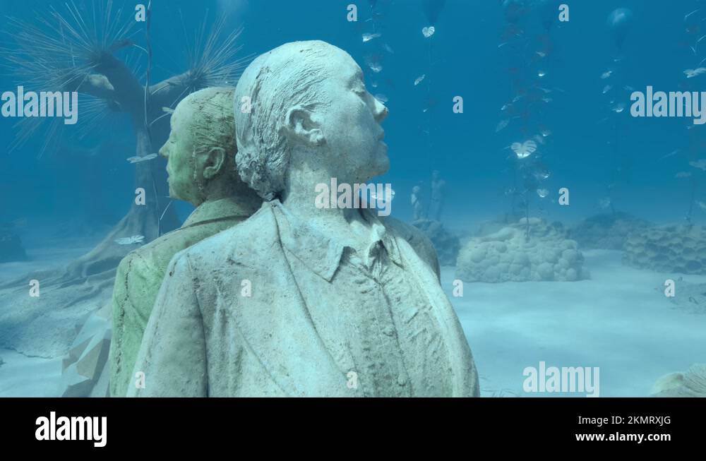 Museum of Underwater Sculpture Ayia Napa (MUSAN), Cyprus Stock Video ...
