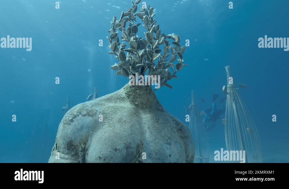 Museum of Underwater Sculpture Ayia Napa (MUSAN), Cyprus Stock Video ...