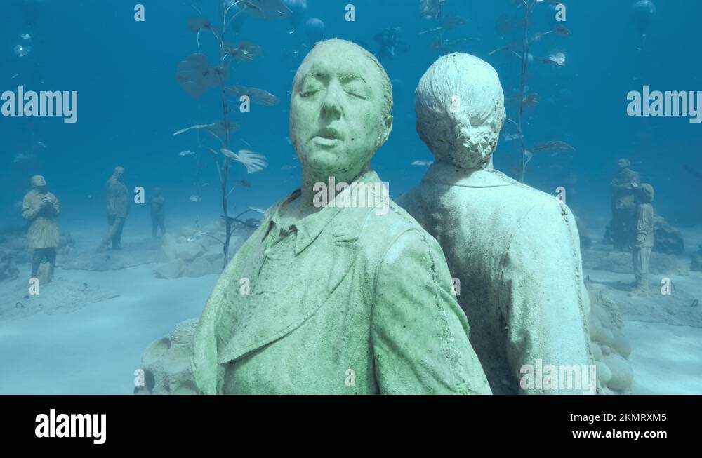 Museum of Underwater Sculpture Ayia Napa (MUSAN), Cyprus Stock Video ...