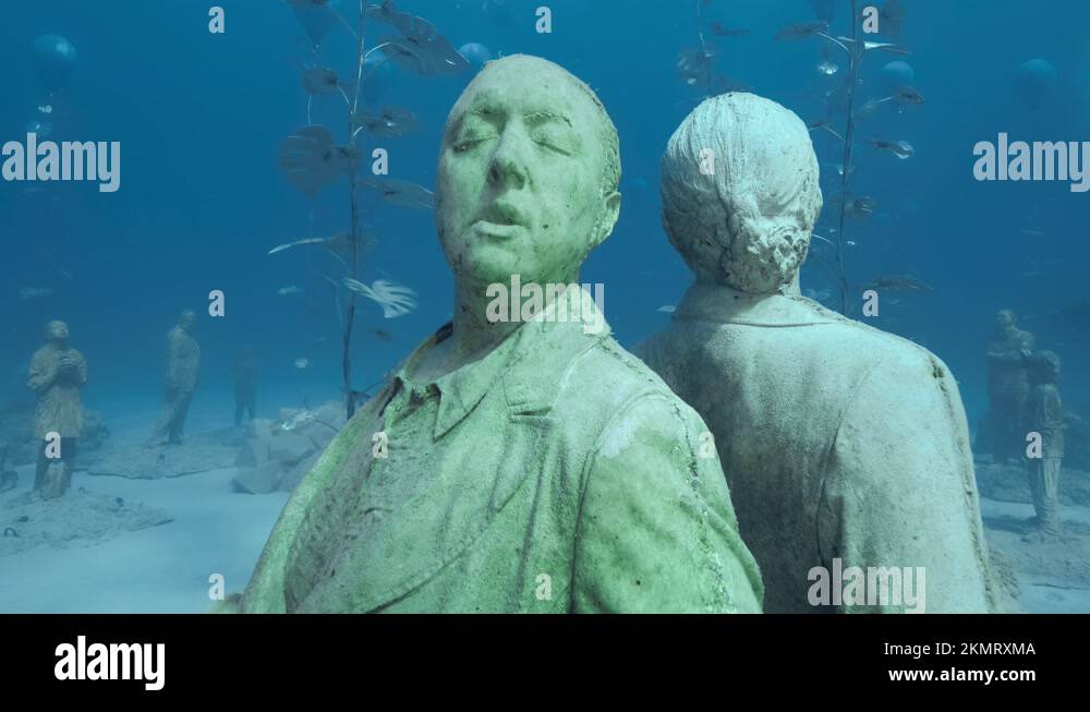 Museum of Underwater Sculpture Ayia Napa (MUSAN), Cyprus Stock Video ...