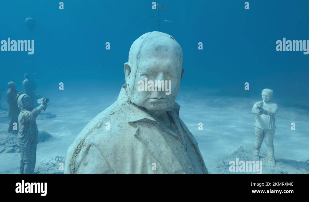 Museum of Underwater Sculpture Ayia Napa (MUSAN), Cyprus Stock Video ...