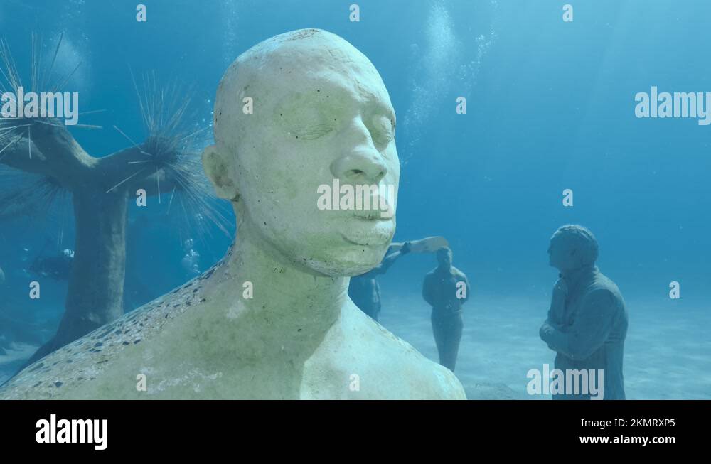 Museum of Underwater Sculpture Ayia Napa (MUSAN), Cyprus Stock Video ...