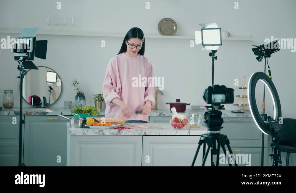 Beautiful lady cooking in kitchen Stock Videos & Footage - HD and 4K ...