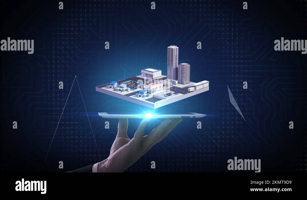 Lifting tablet. Smart parking, Electric vehicles charging in smart city ...