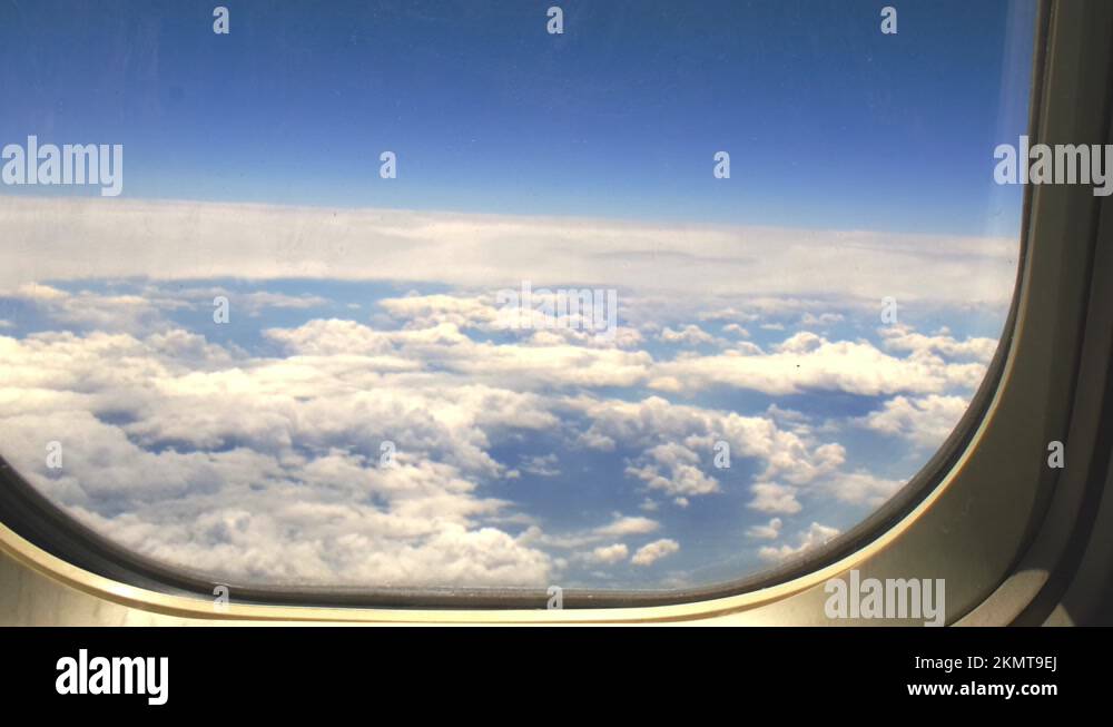Airplane flight. View from the window of the plane. Airplane, Aircraft ...