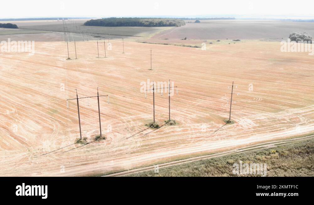 Electric transmission lines field Stock Videos & Footage - HD and 4K ...