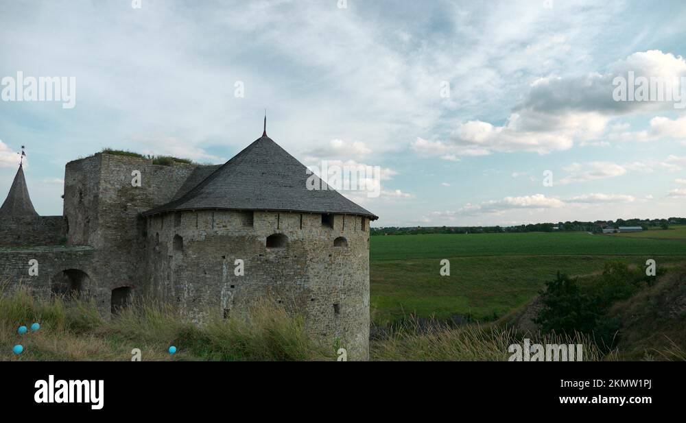 Old Medieval Stone Fortress. Kamianets-Podilskyi Castle Ukraine Europe ...