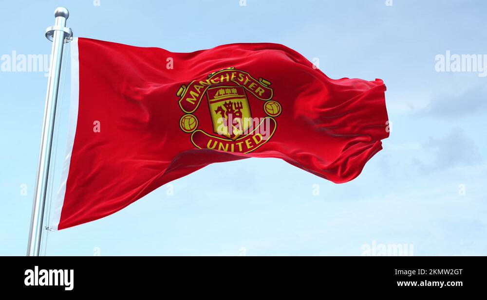 Manchester united fc flag Stock Videos & Footage - HD and 4K Video ...