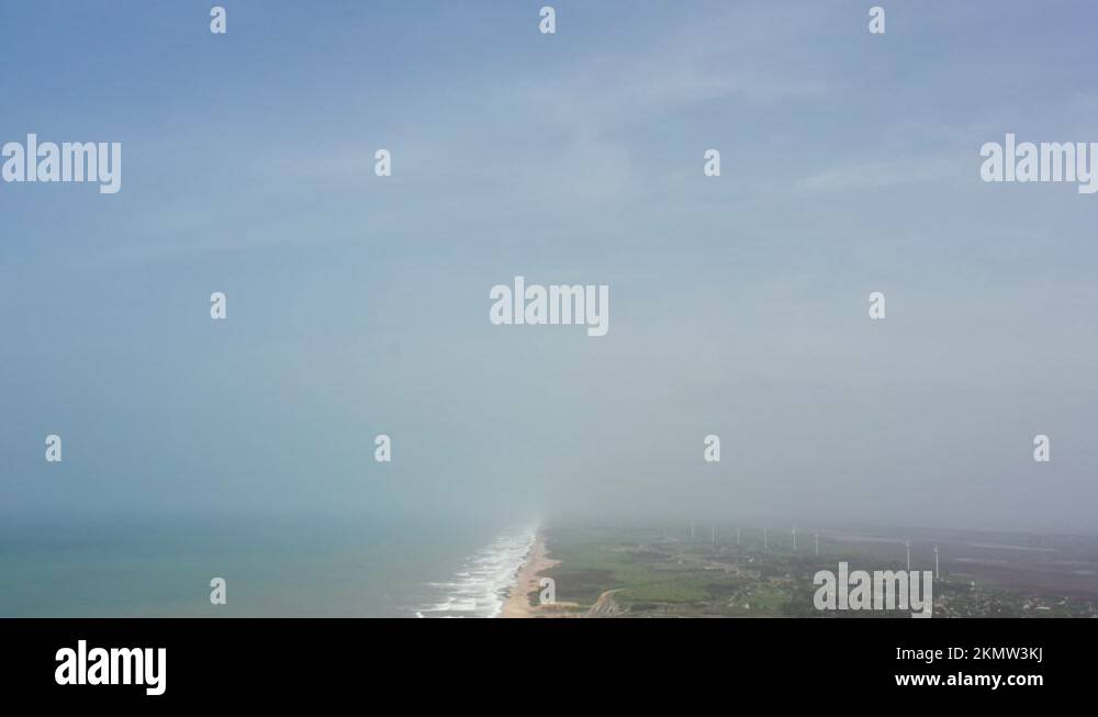 Highway next to the Arabian ocean. Arial View of dwarka to somnath ...