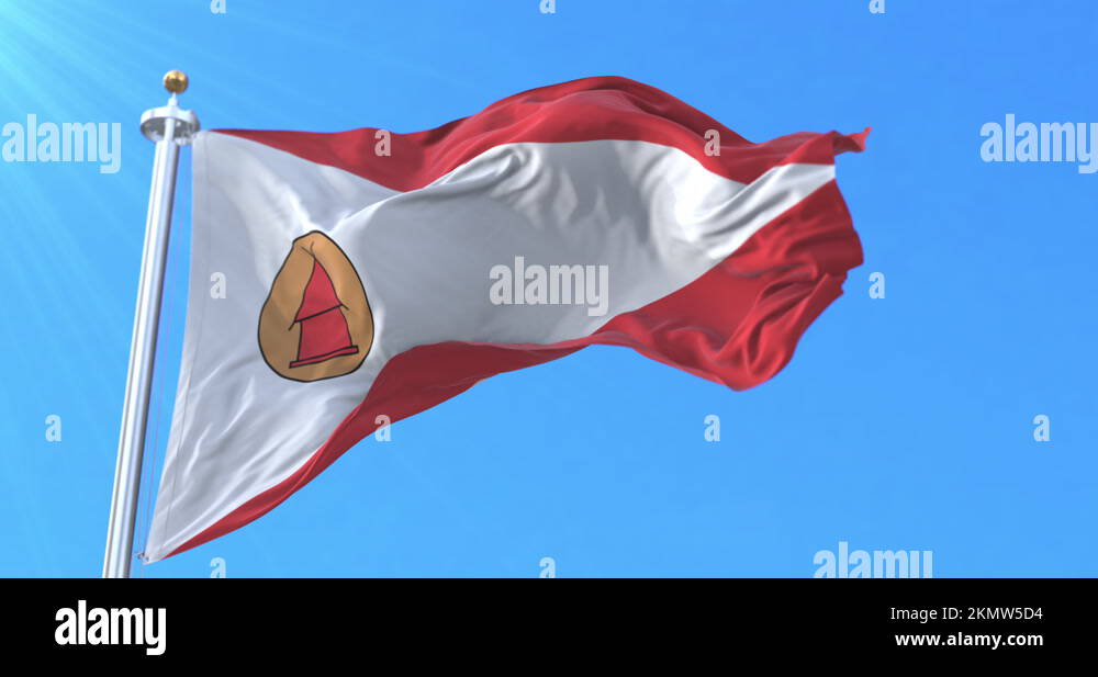 Flag of the Merina people. Loop Stock Video Footage - Alamy