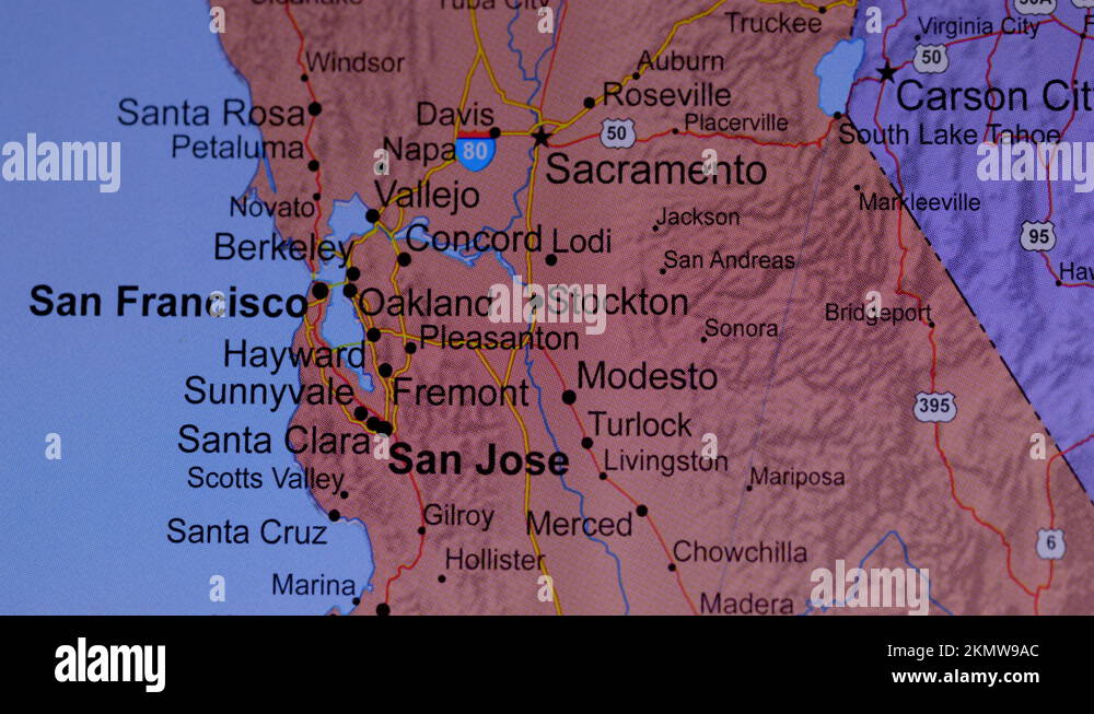 Northern california map Stock Videos & Footage - HD and 4K Video Clips ...