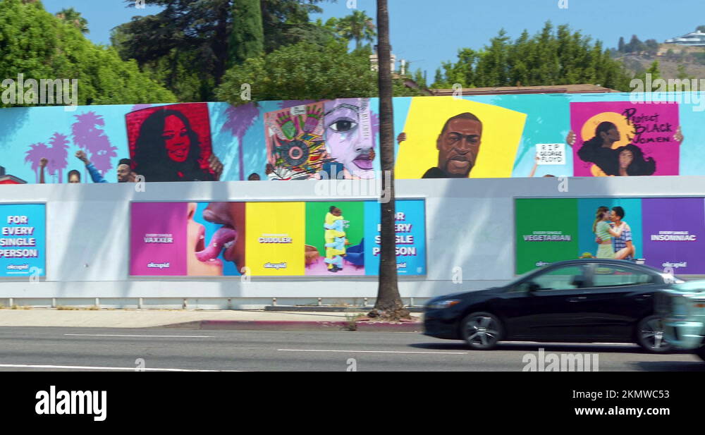 Giant mural billboards of African-Americans, BLM and George Floyd in ... Giant mural billboards of African-Americans, BLM and George Floyd in ...
