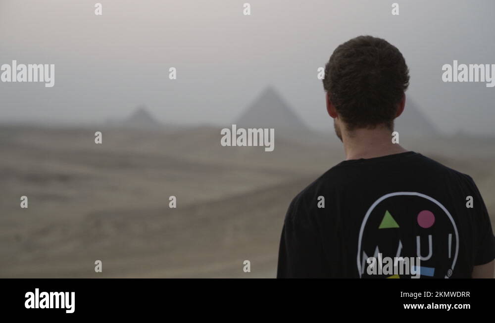 Egyptian pyramids in the desert at sunset Stock Videos & Footage - HD ...