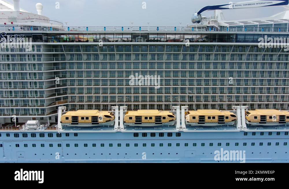 Royal Caribbean Spectrum of the seas mega Cruise Ship anchored at Hong ...