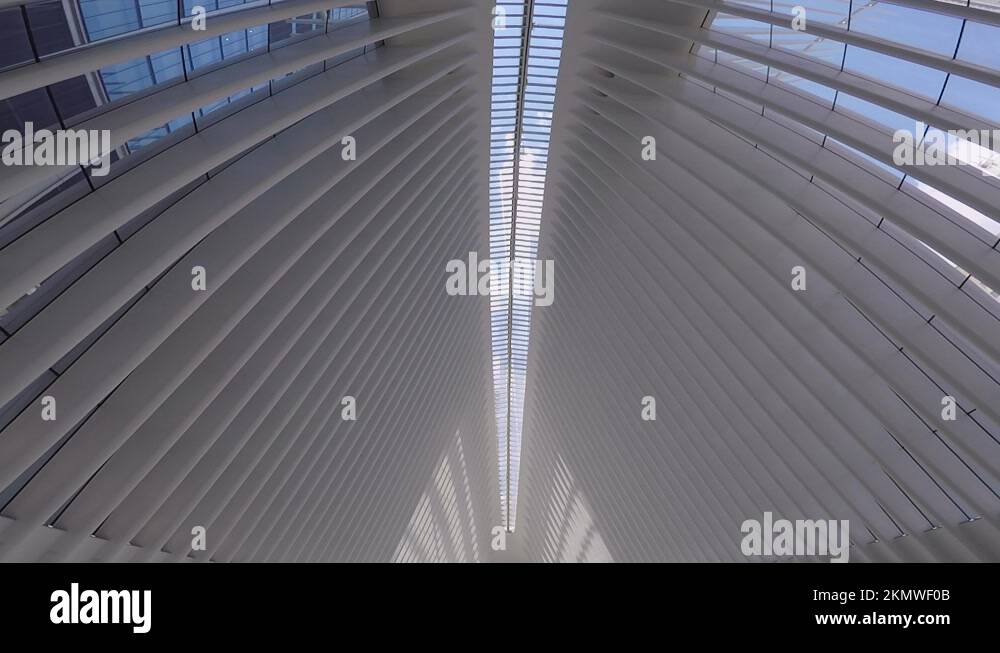 The oculus building by santiago calatrava Stock Videos & Footage - HD ...