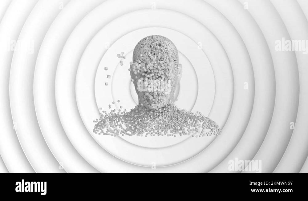 Animation 3d human head formed Stock Videos & Footage - HD and 4K Video ...