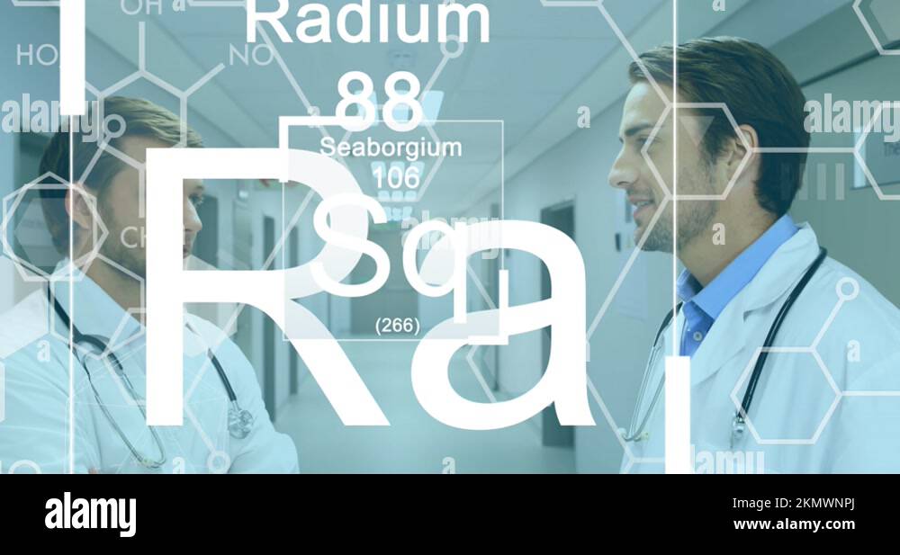 Animation of element diagrams and periodic table codes over smiling ...